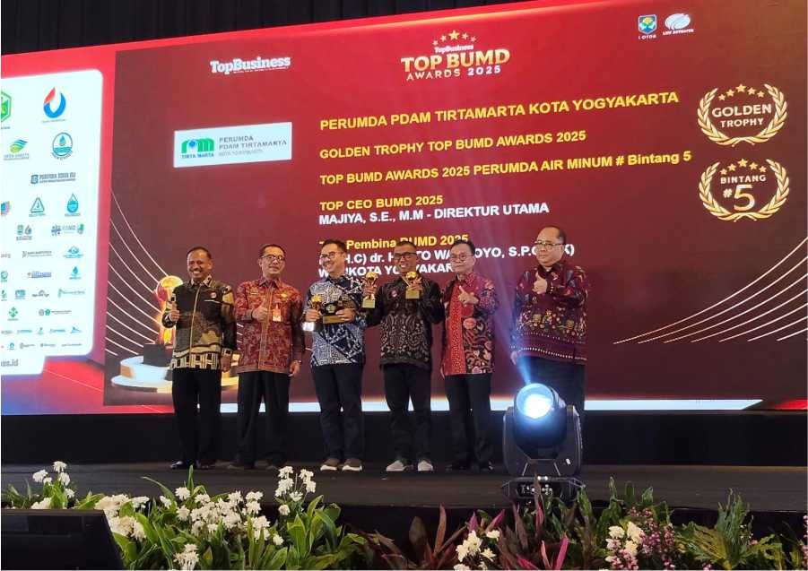 PDAM Kota Yogyakarta Raih Top BUMD Awards 2025 - JOGJA NEWS